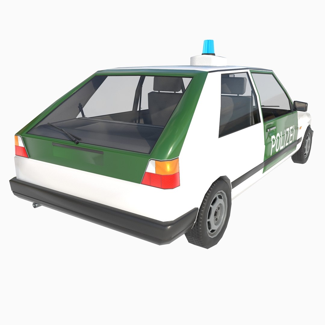 Hatchback Police 3D Model - TurboSquid 2209787