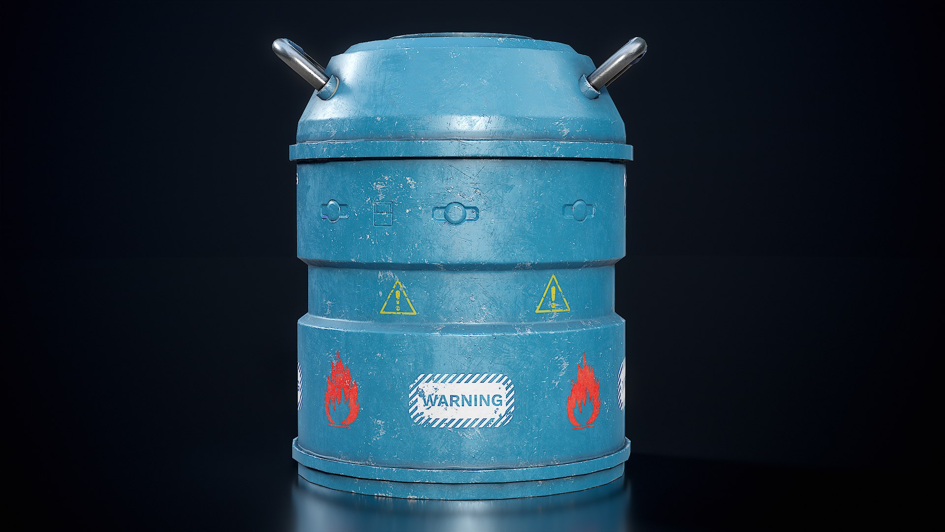 Sci-Fi Fuel Barrel PBR 3D model - TurboSquid 2031897