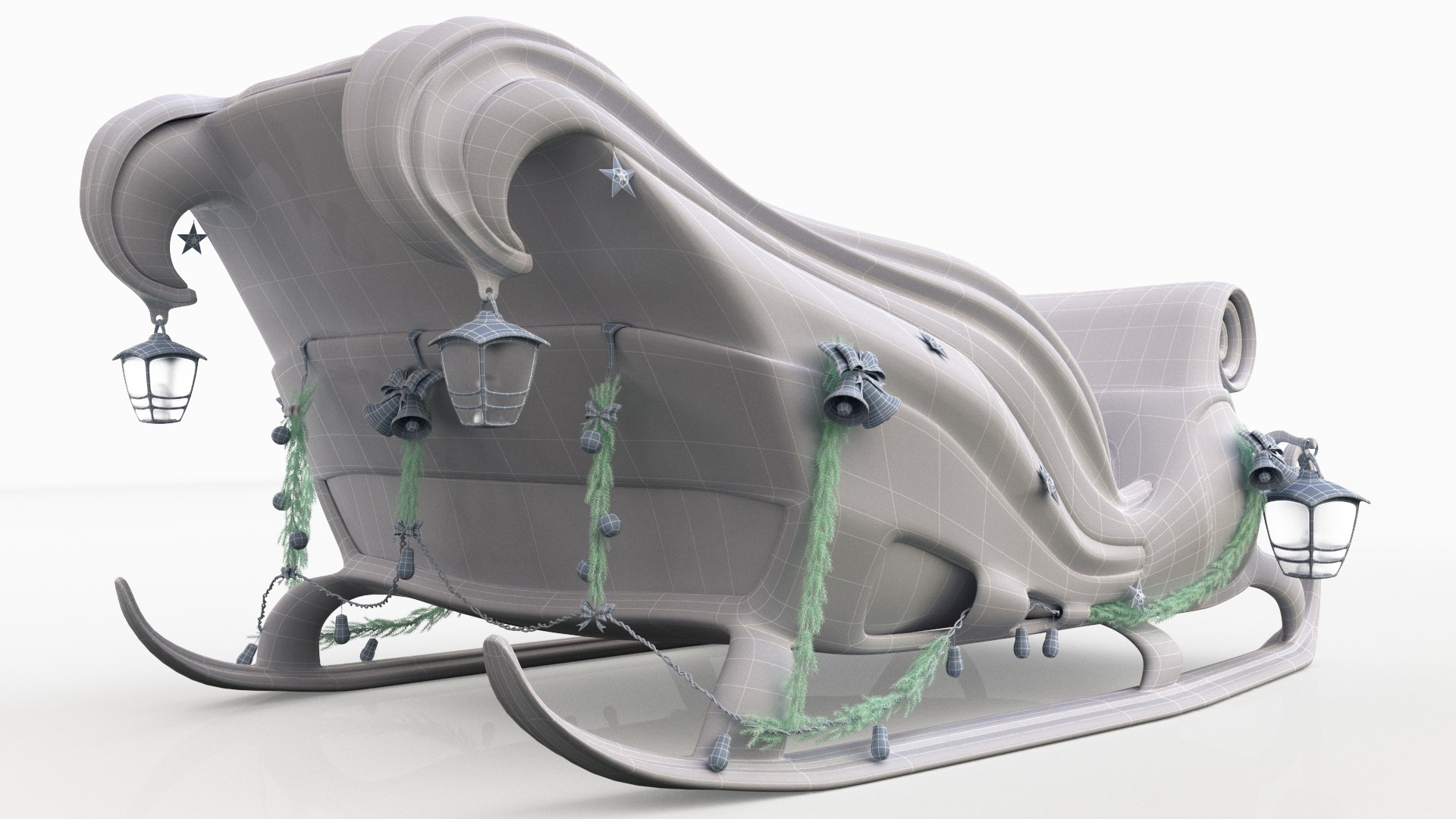 Santa Claus Sleigh 3D Model - TurboSquid 2002004
