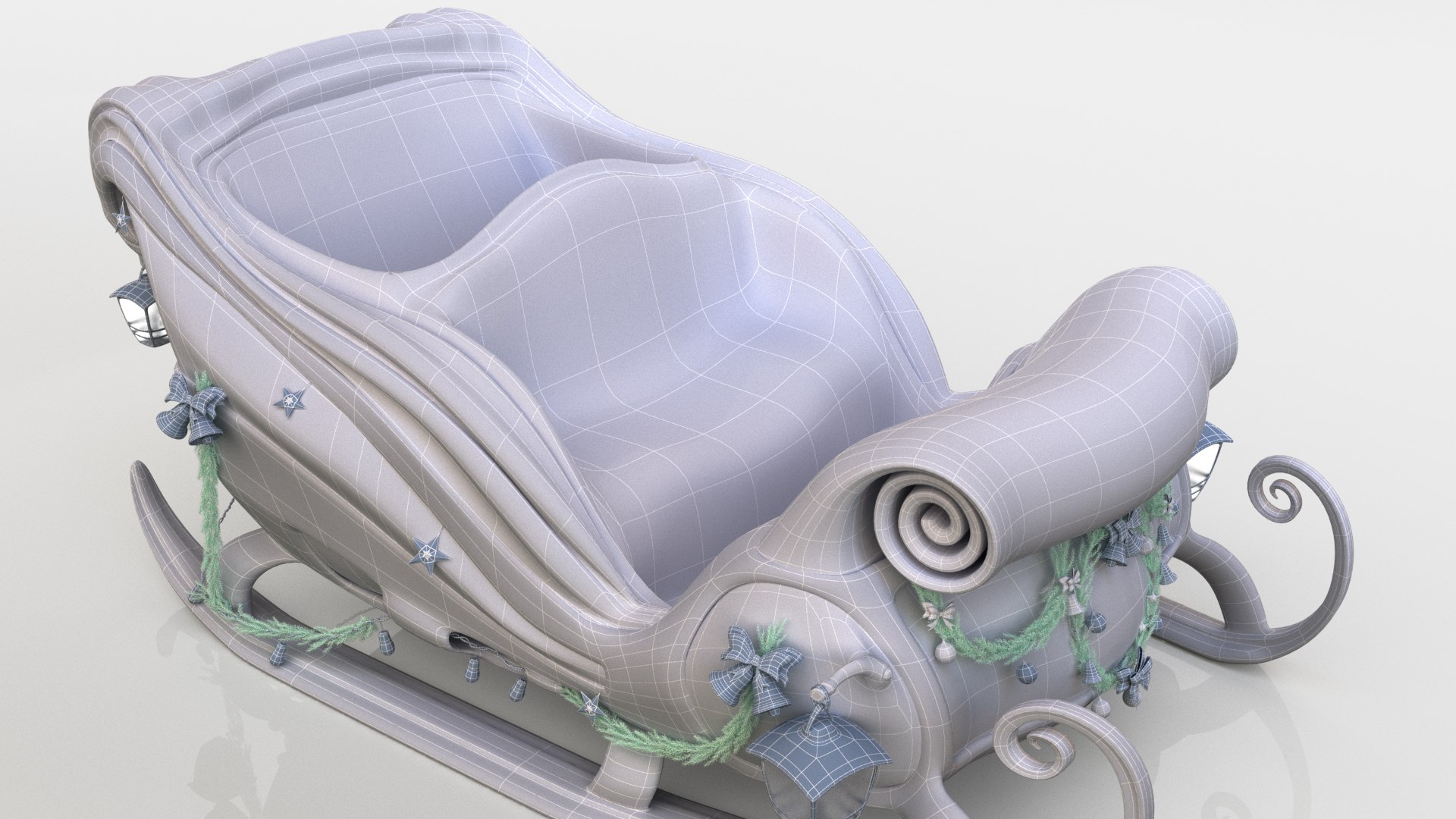 Santa Claus Sleigh 3D Model - TurboSquid 2002004