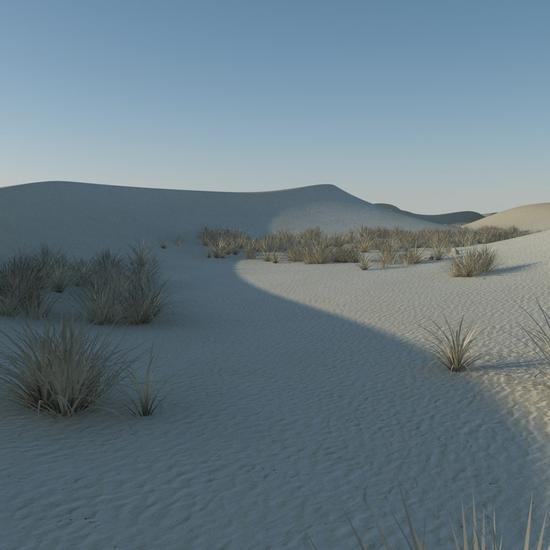 desert sand landscape terrain 3d model