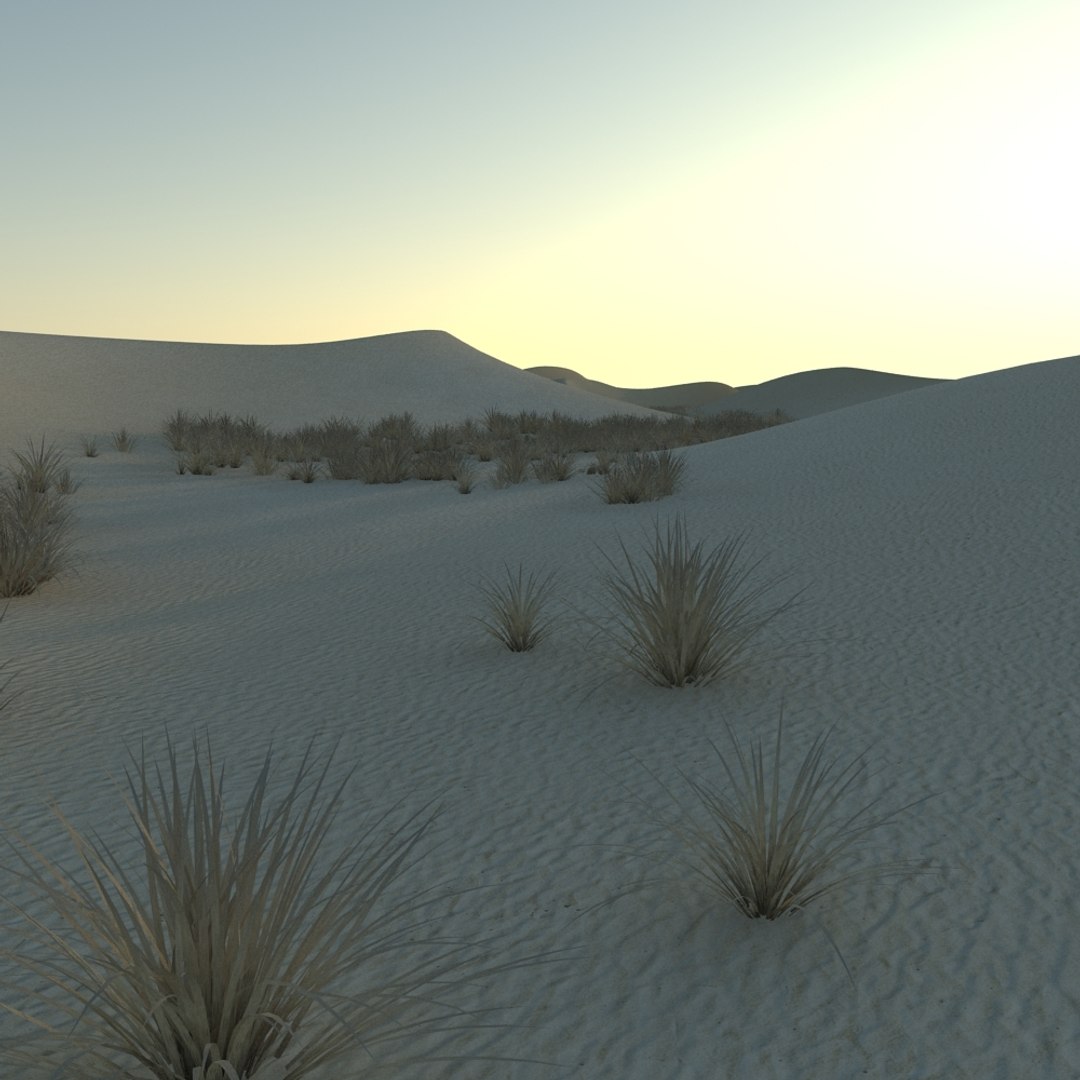 desert sand landscape terrain 3d model