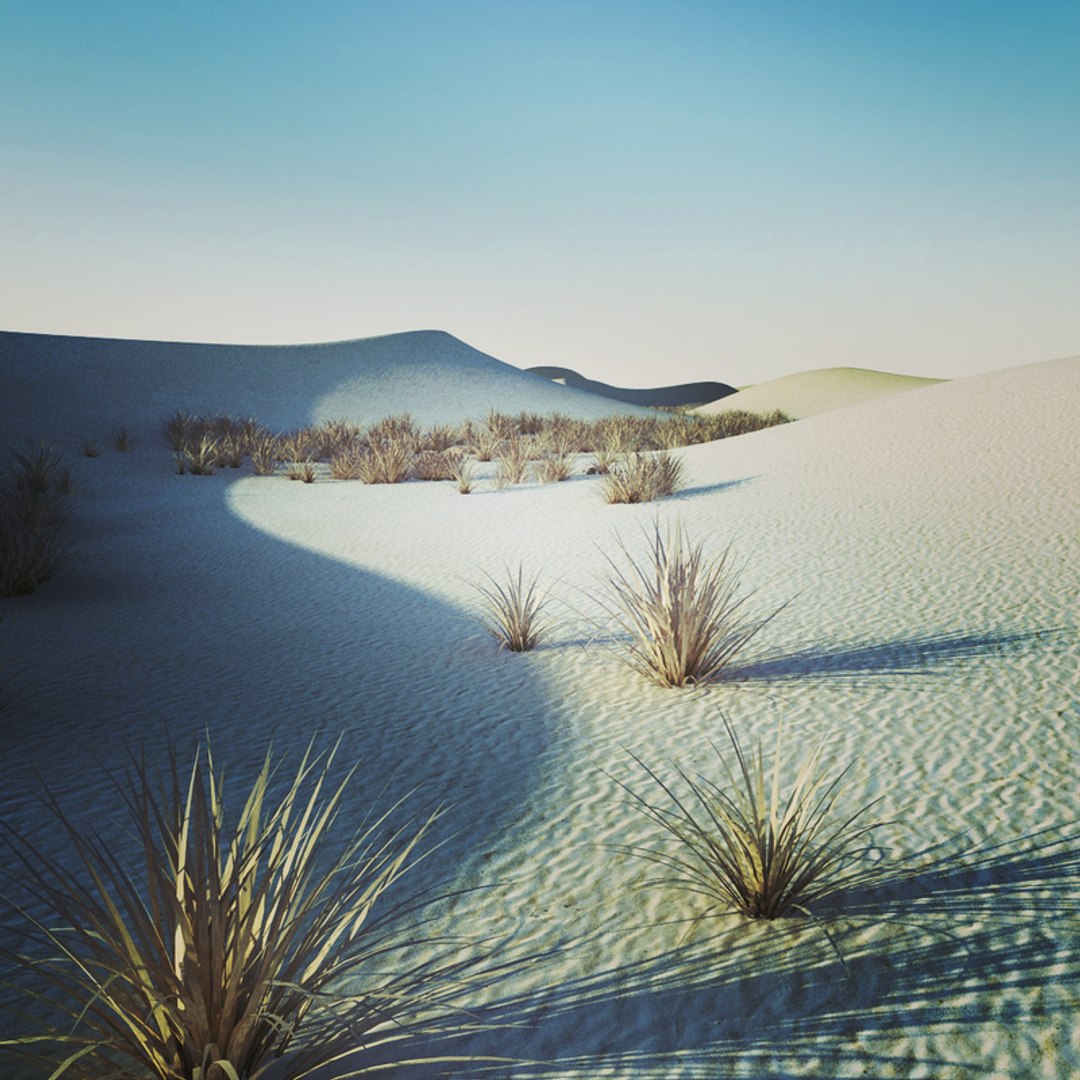 desert sand landscape terrain 3d model