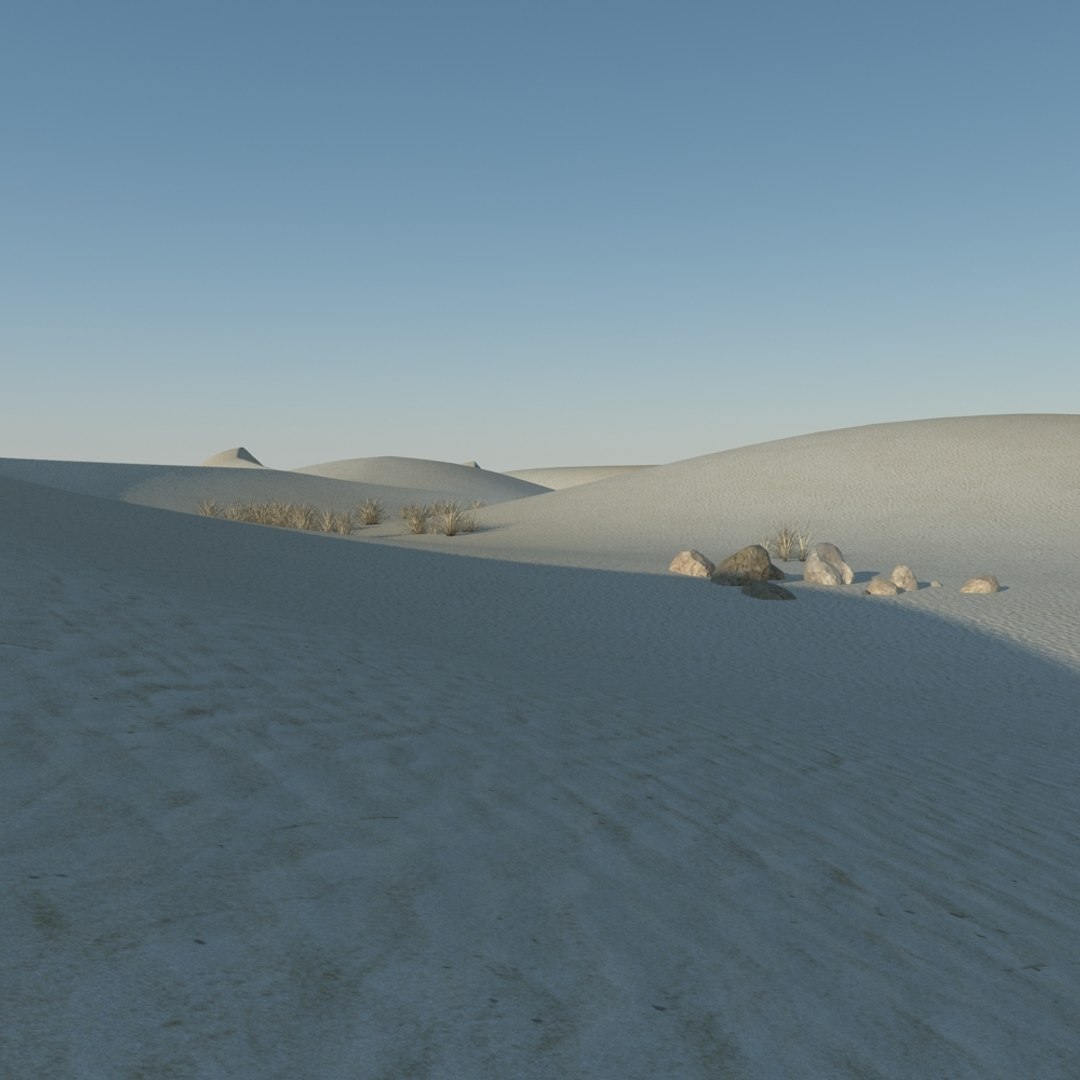 desert sand landscape terrain 3d model