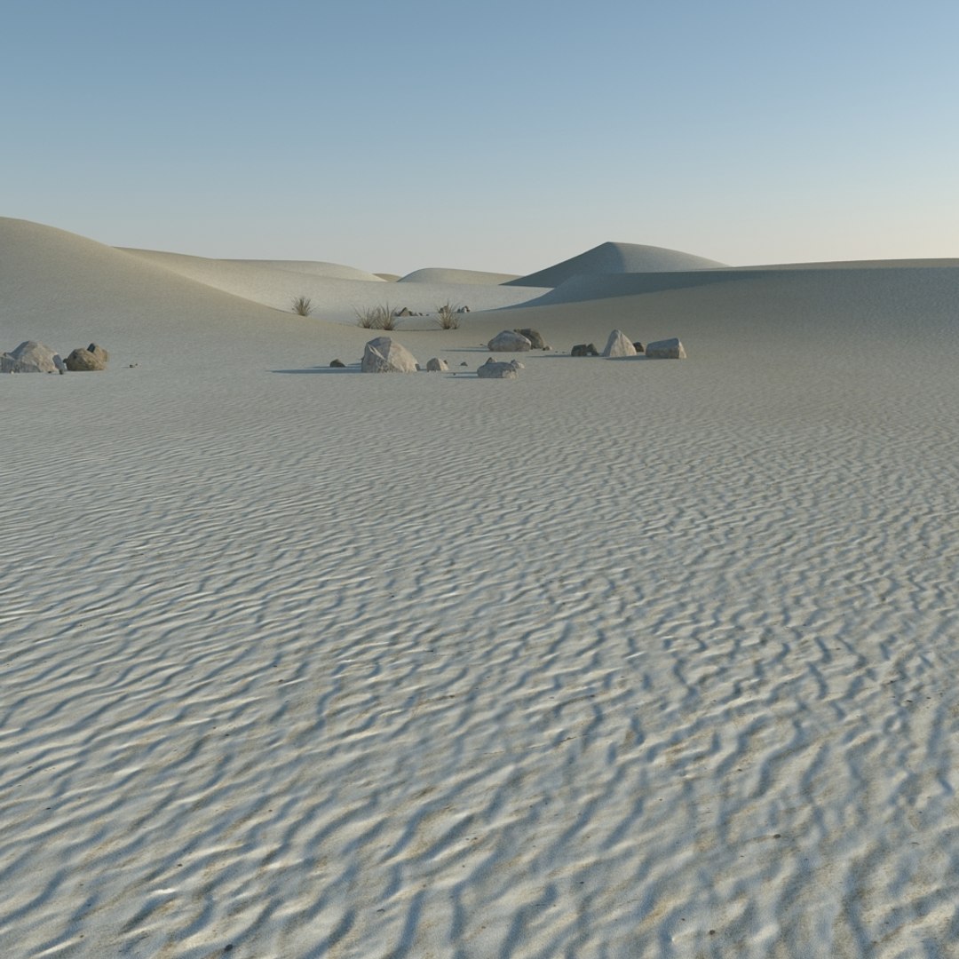 desert sand landscape terrain 3d model
