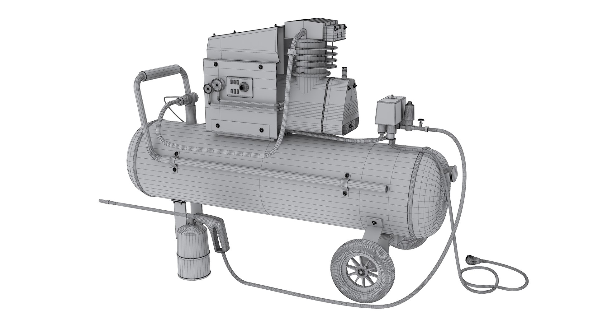 3D Air Compressor - TurboSquid 2242491