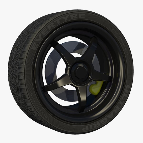 3d model sport rim tread wheel