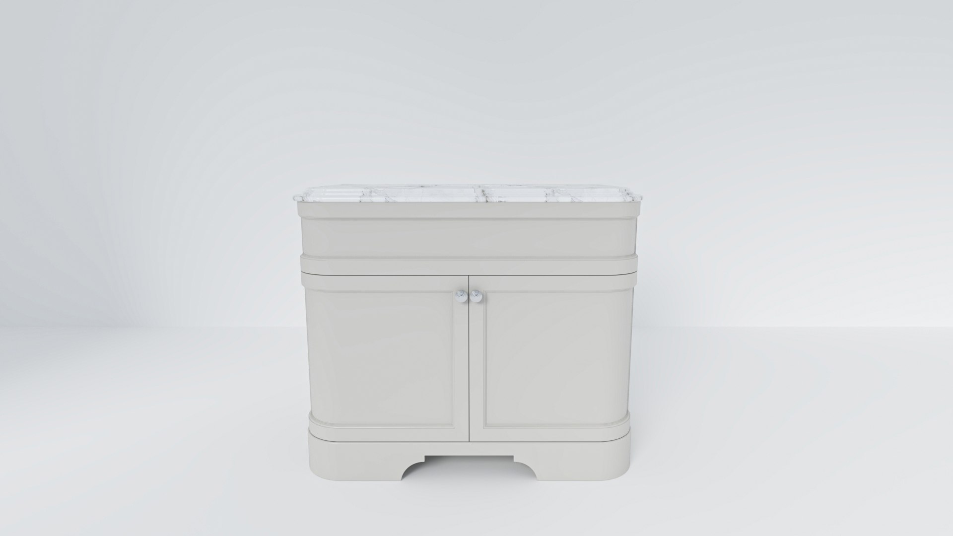 Connaught Floorstanding Vanity Unit 1000mm 3D Model - TurboSquid 2217730