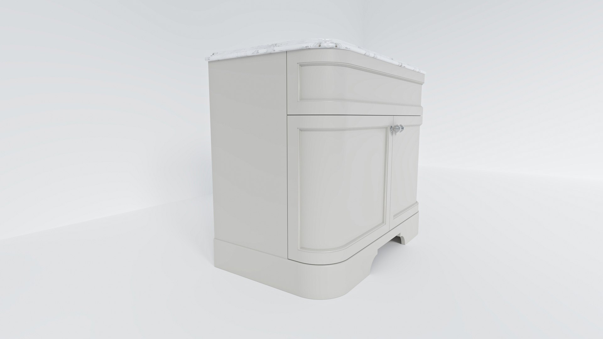 Connaught Floorstanding Vanity Unit 1000mm 3D Model - TurboSquid 2217730