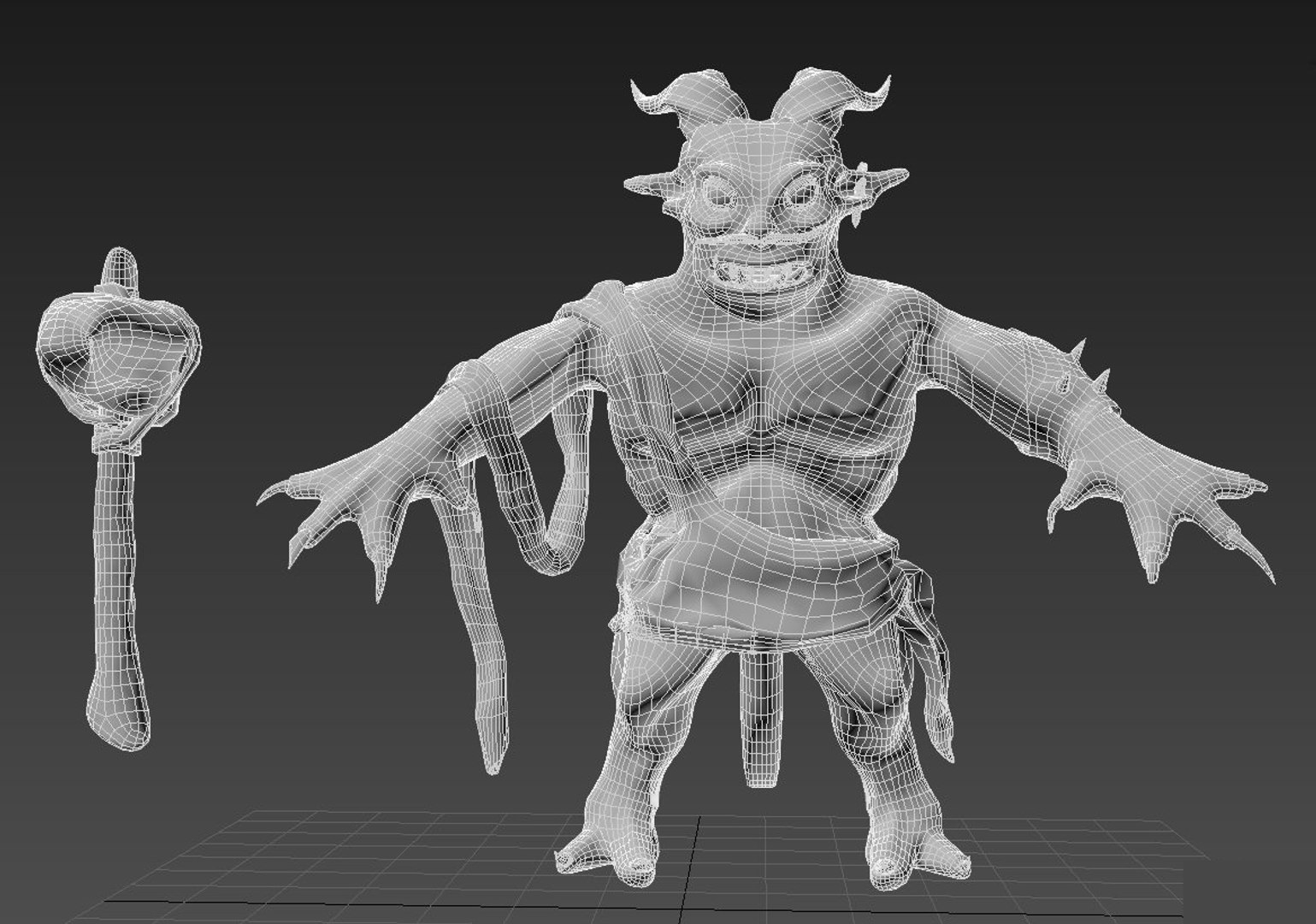 3d Fantasy Troll Weapon