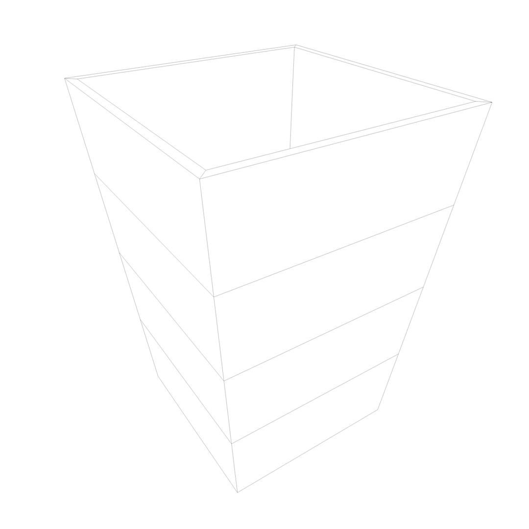 simple trash 3d model