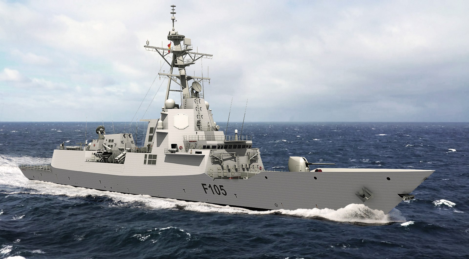 3D spanish naval forces destroyer - TurboSquid 1592474
