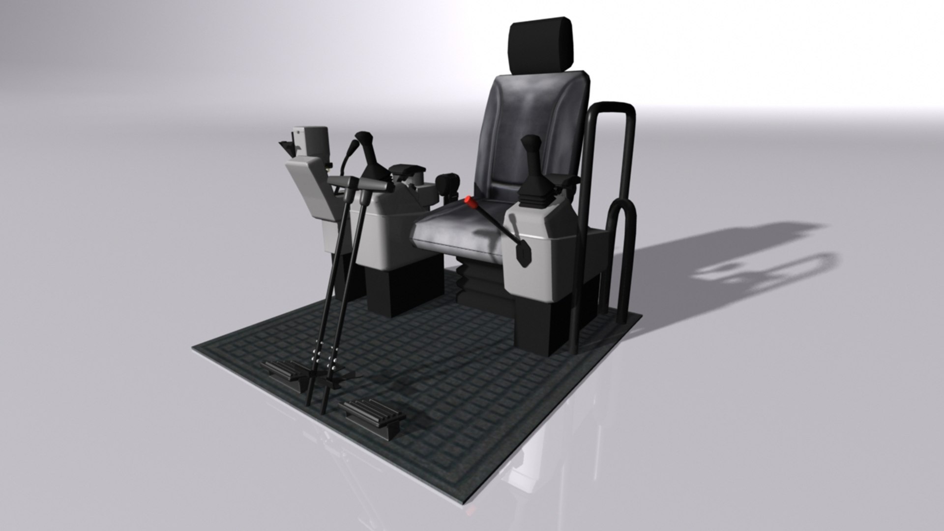 Digger cockpit 3D model - TurboSquid 1221155