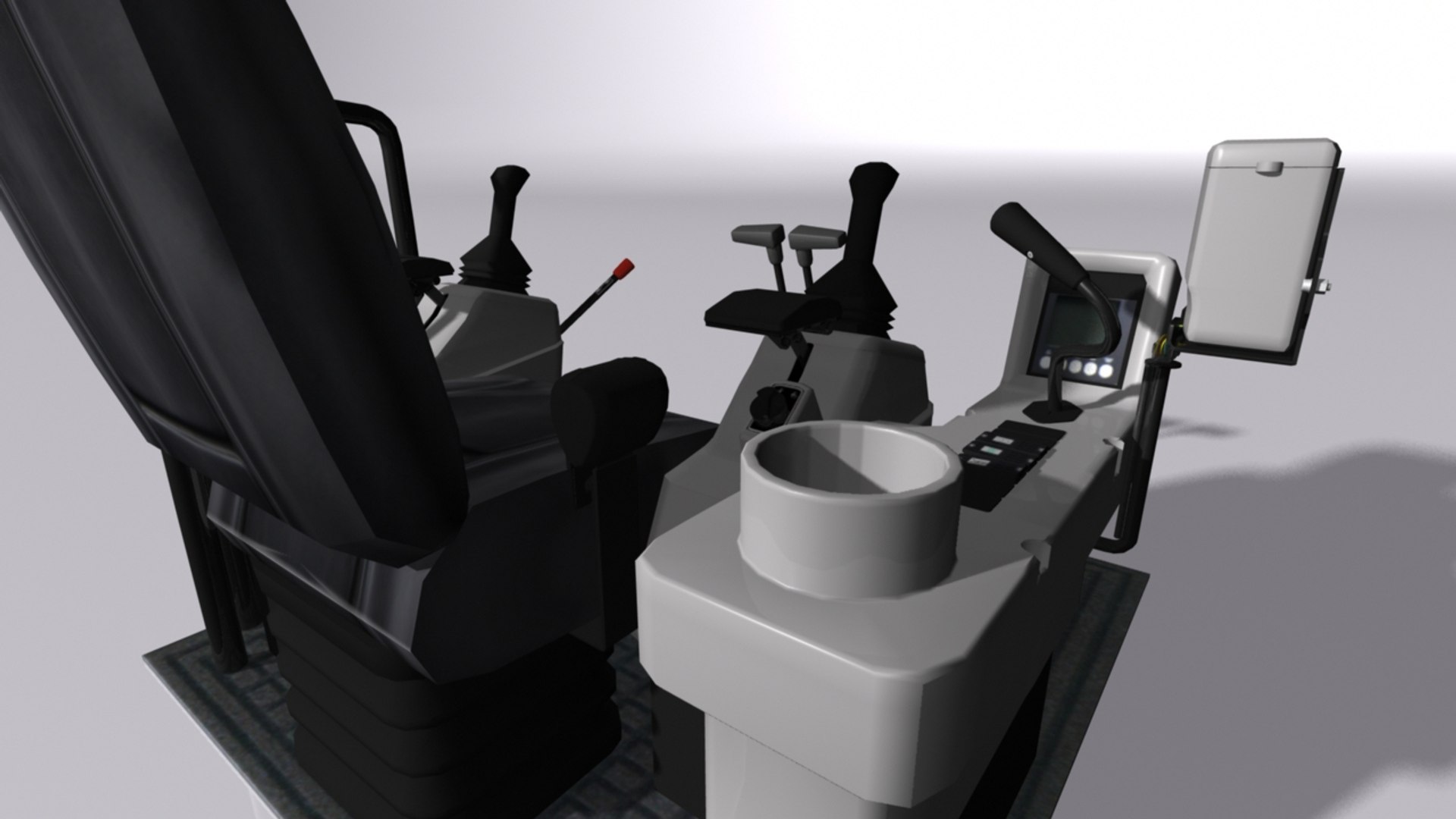 Digger cockpit 3D model - TurboSquid 1221155