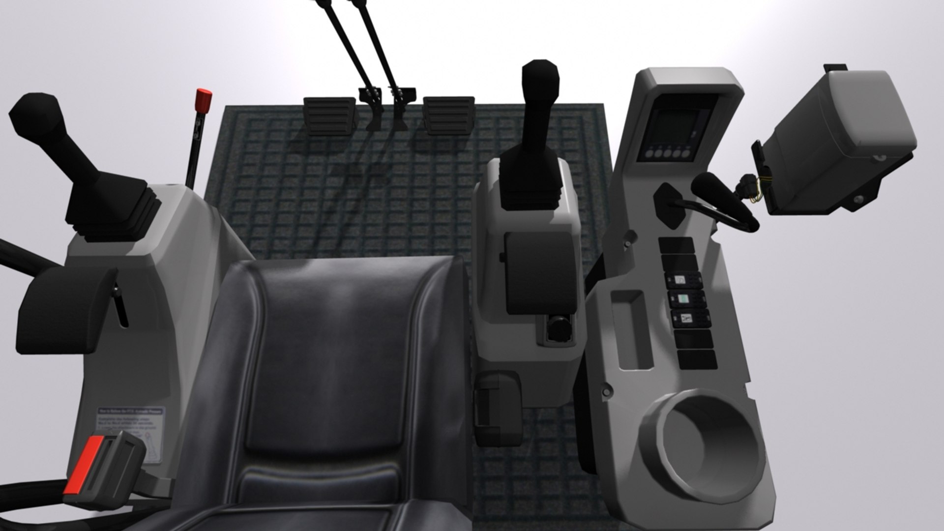 Digger cockpit 3D model - TurboSquid 1221155