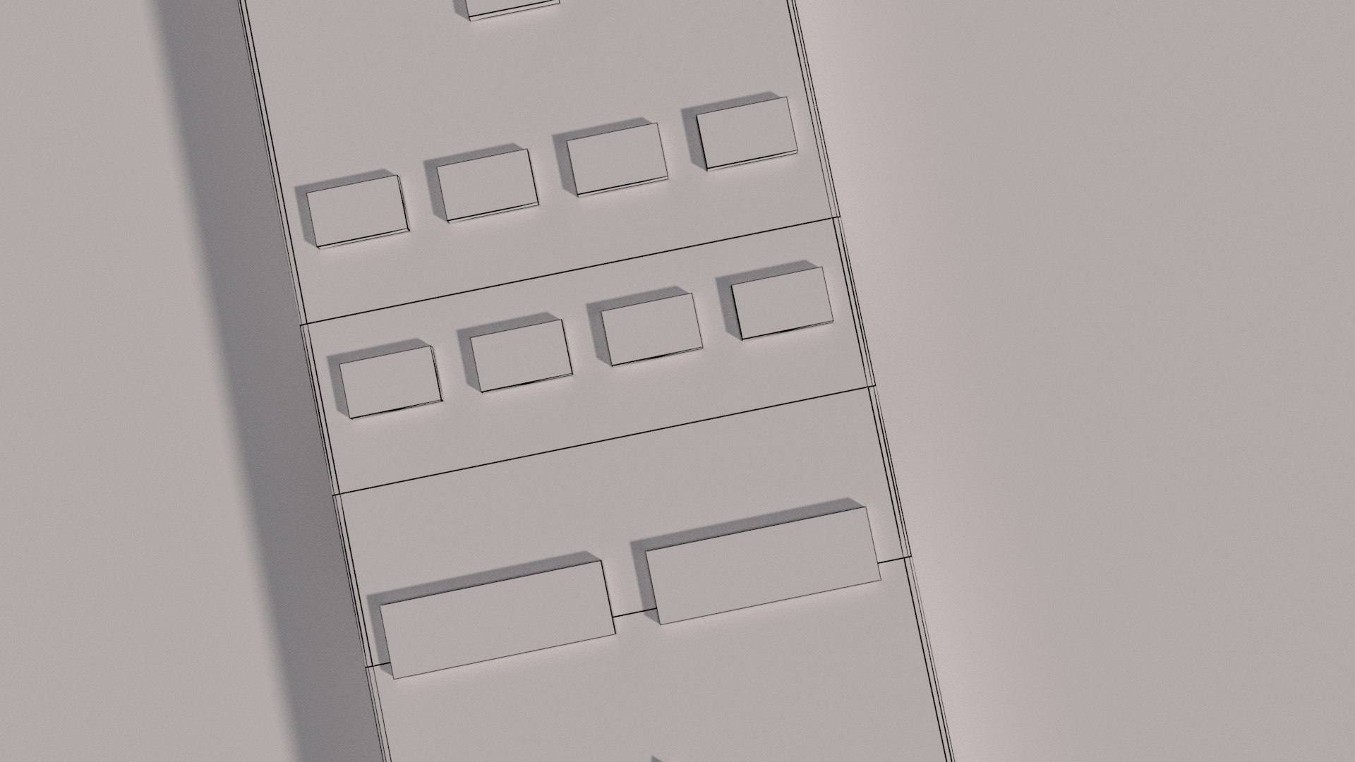 TV Control Remote Mando A Distancia Televisor 3D Model - TurboSquid 2329492