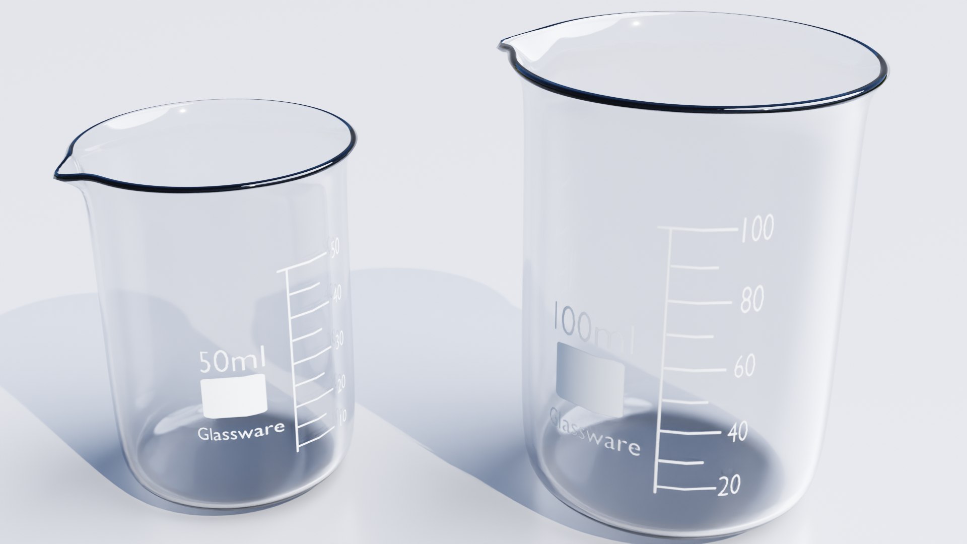 Beakers 3D Model - TurboSquid 2329532