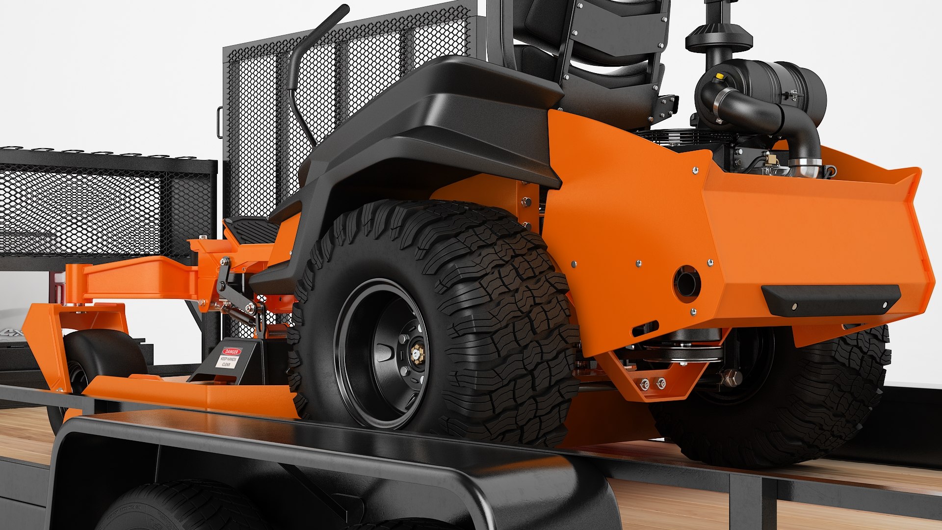 Dodge Ram 3500 HD 2021 with Landscape Pro Trailer 03 model - TurboSquid ...