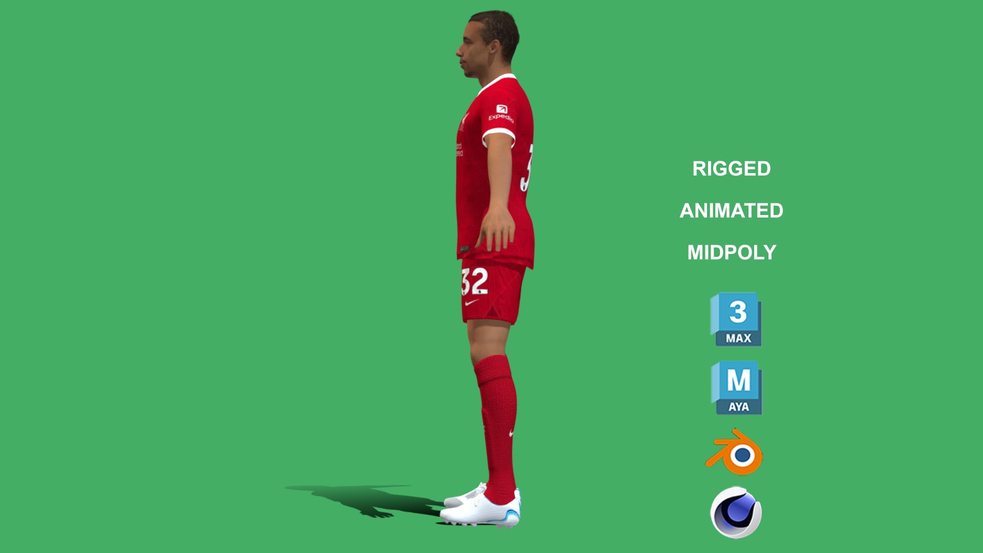 3D Rigged Joel Matip Liverpool 2024 3D - TurboSquid 2132292
