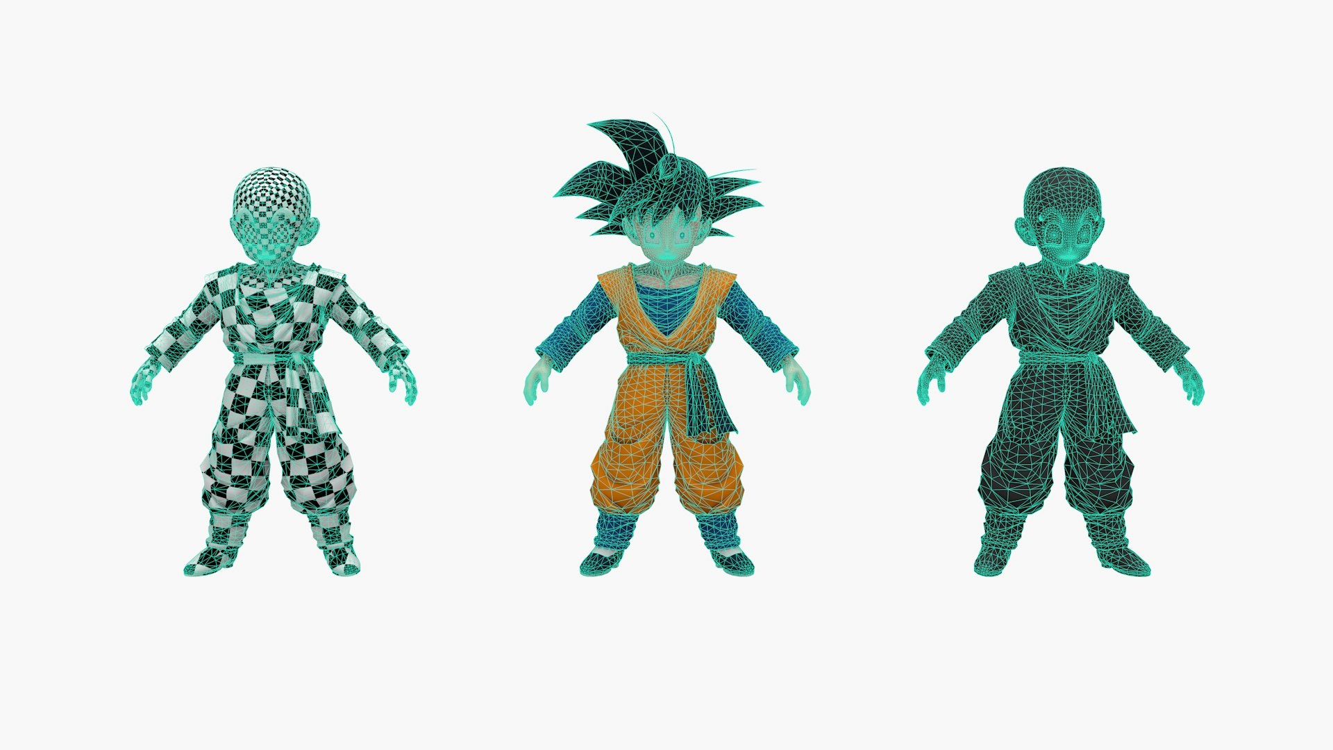 DBZ Character V38 Model - TurboSquid 2074489