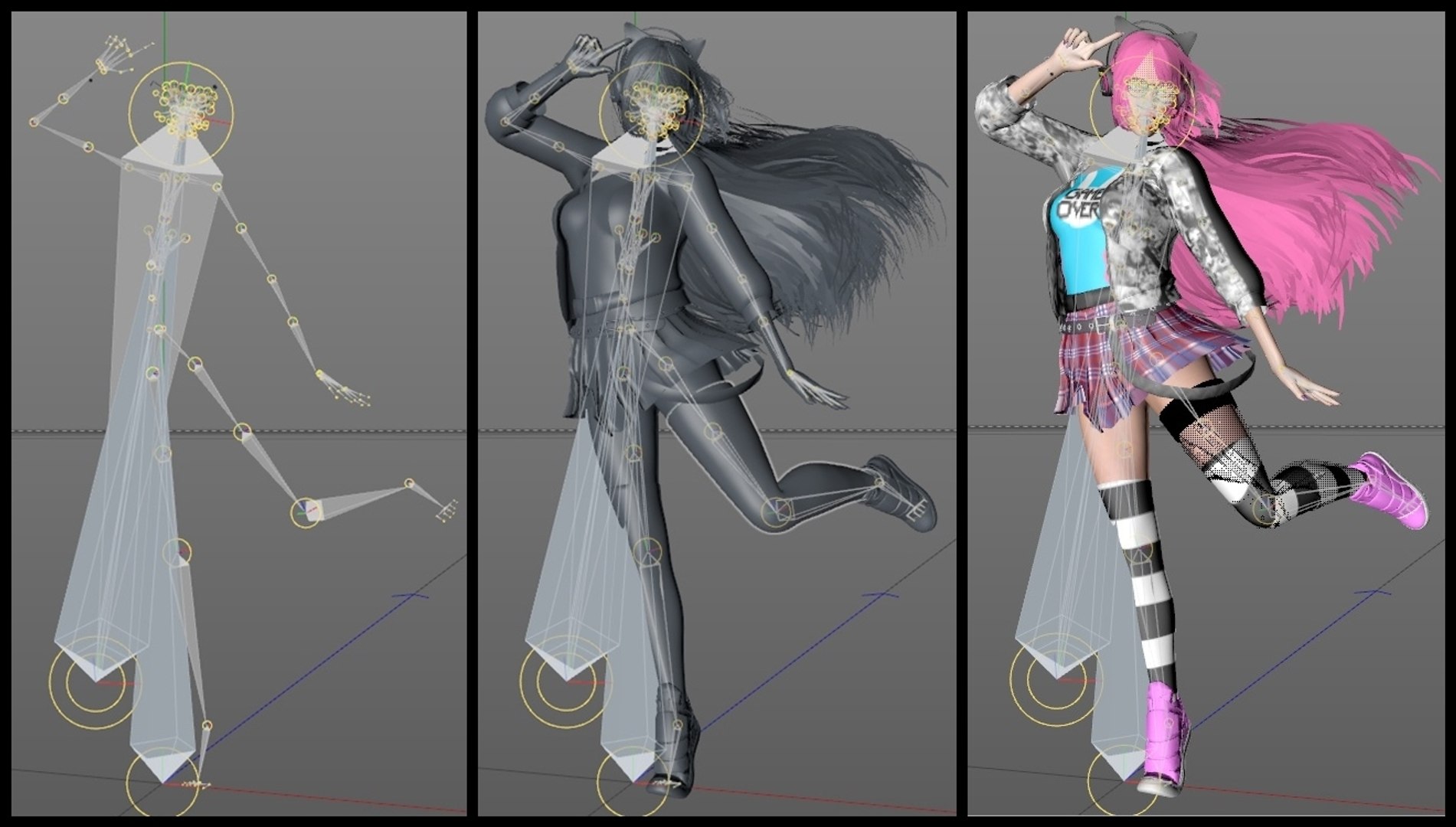 Gamer E-Girl Streamer 3D Model - TurboSquid 2071866