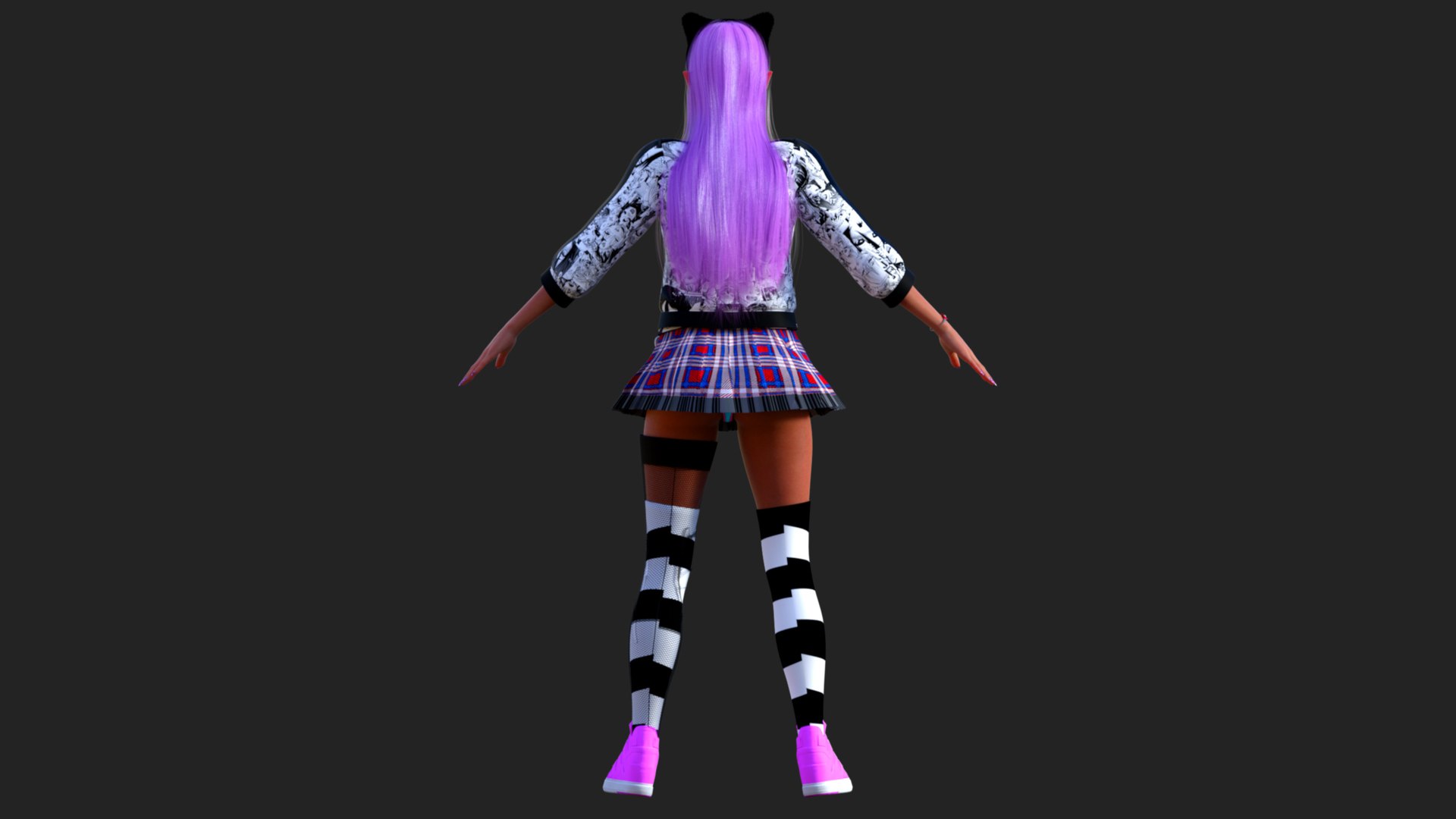 Gamer E-Girl Streamer 3D Model - TurboSquid 2071866