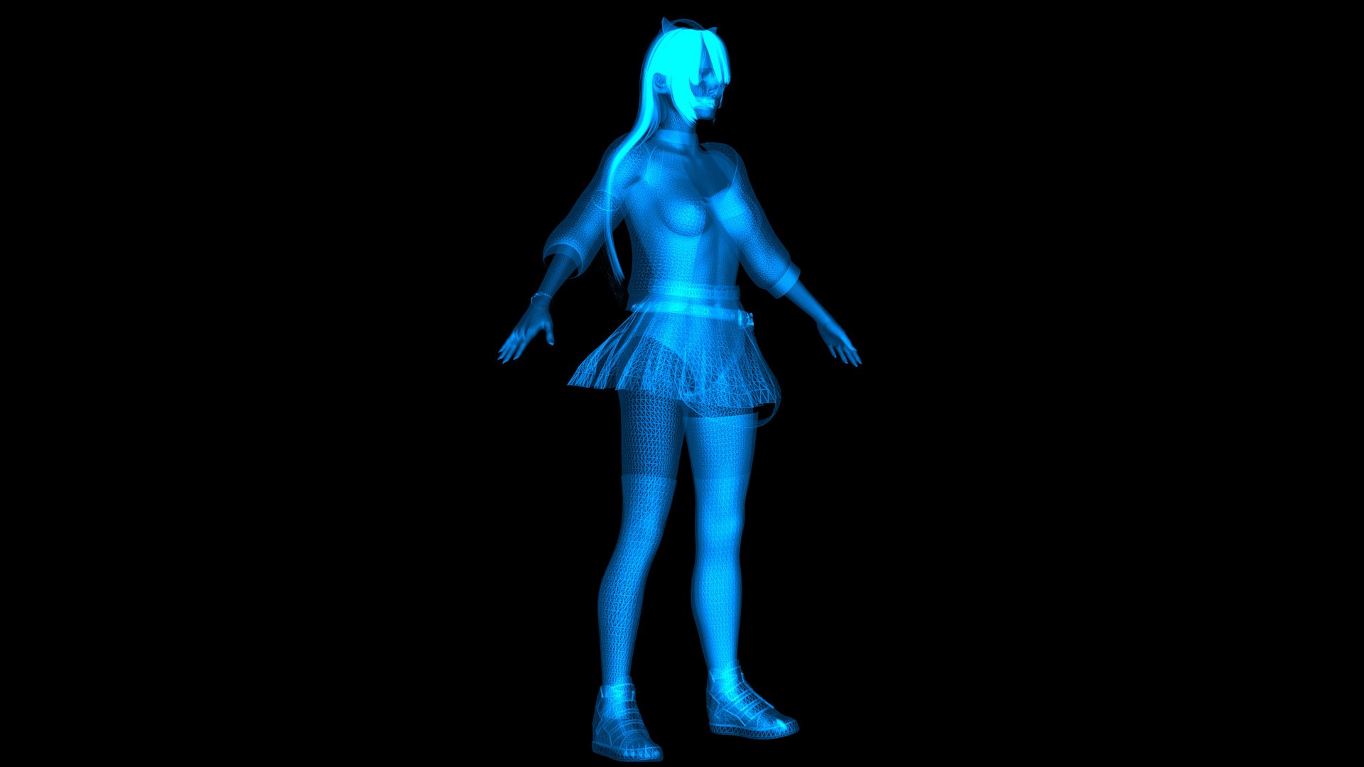 Gamer E-Girl Streamer 3D model - TurboSquid 2071866