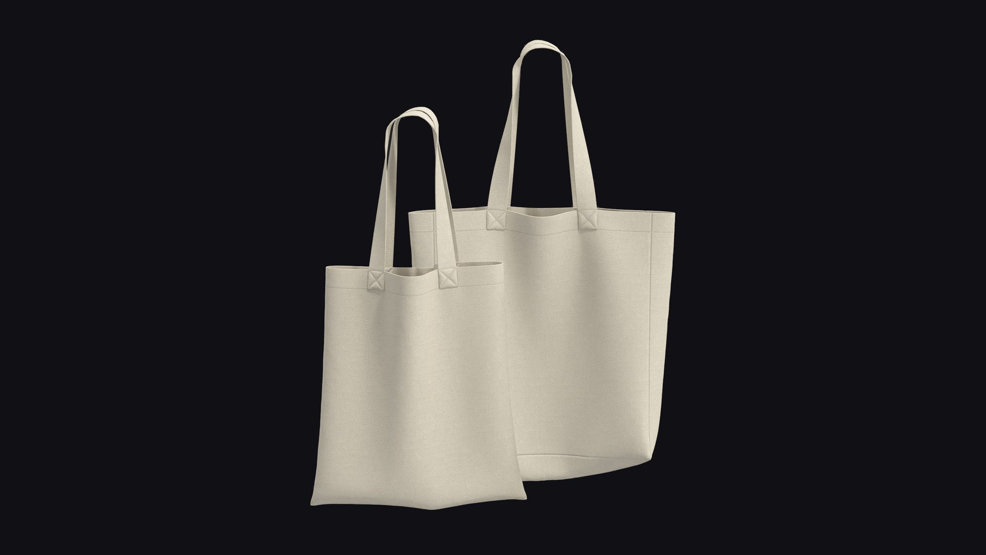 BASIC TOTE BAGS Zprj Obj Fbx Highpoly 3D Model - TurboSquid 2320550