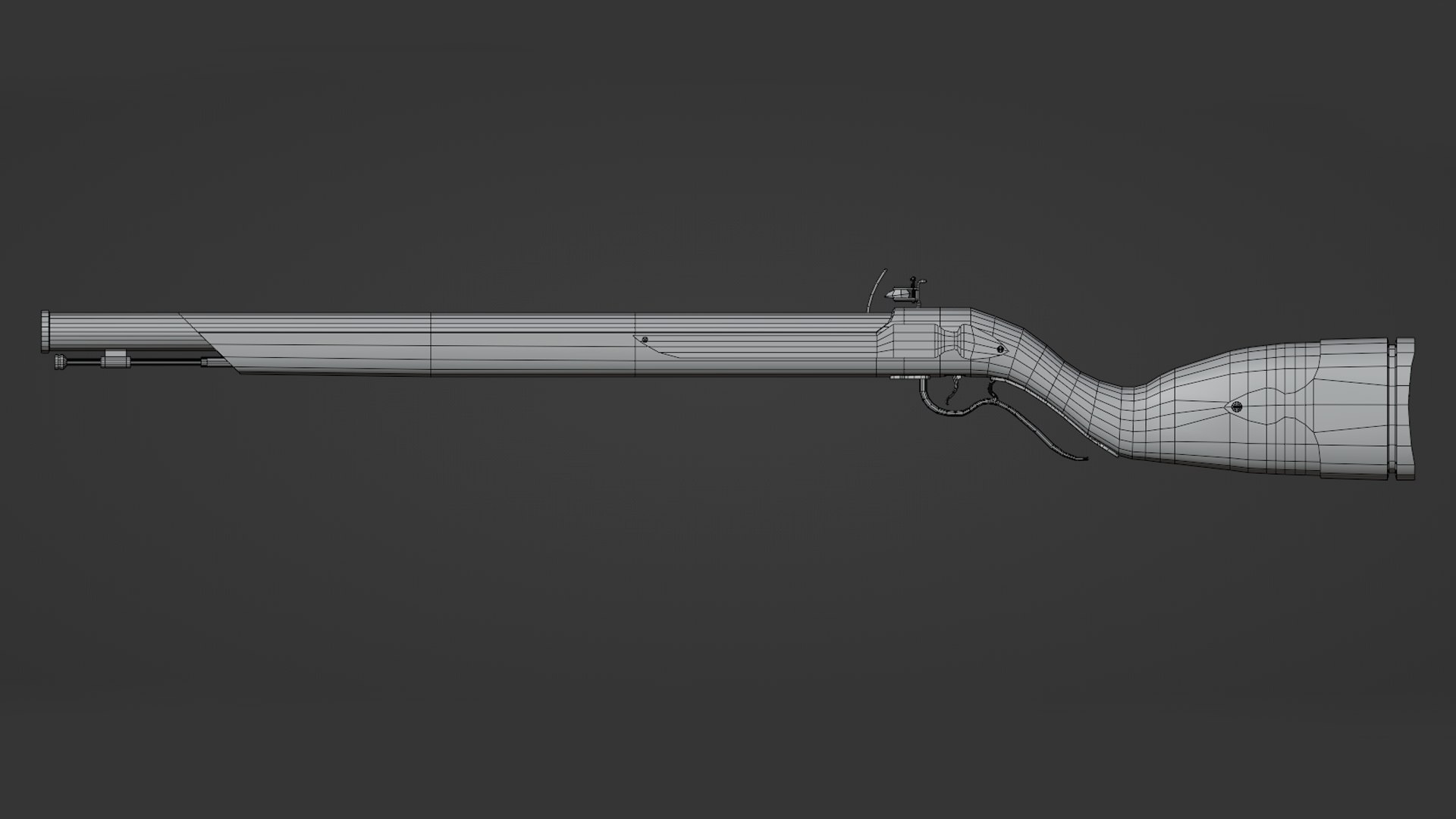 Flintlock Gun model - TurboSquid 1899250