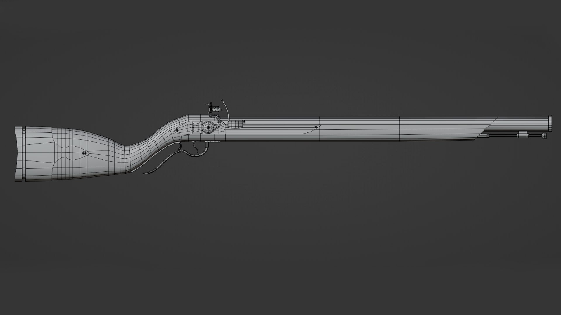 Flintlock Gun model - TurboSquid 1899250