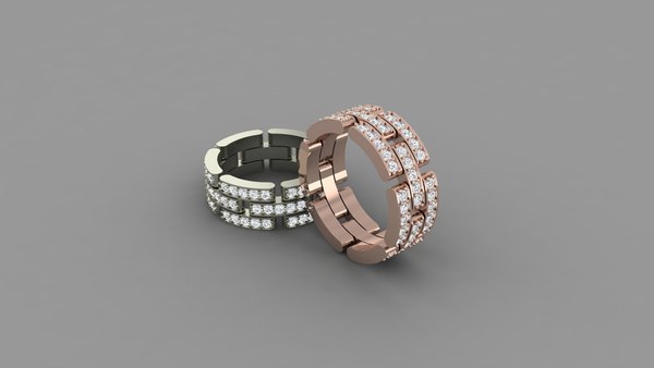 modèle 3D de Cartier Chain Ring 3D model - TurboSquid 1949219