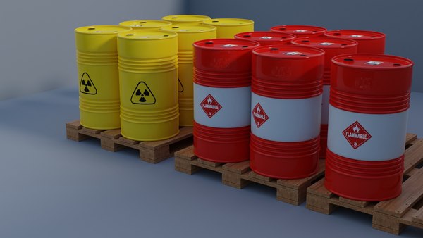 modelo 3d Barril 01 Radiactivo e Inflamable - TurboSquid 1733555