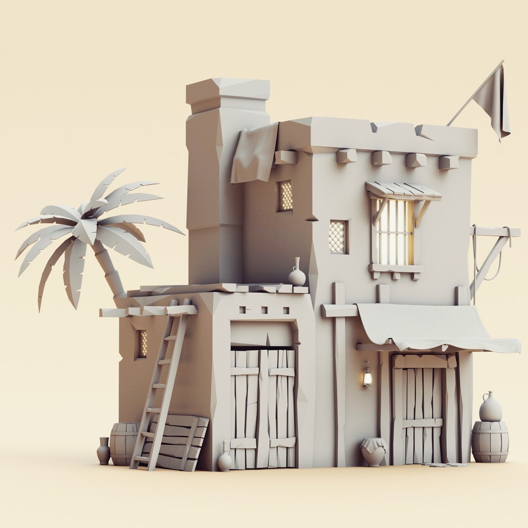 3D Arabian House 01 Model - TurboSquid 2328470