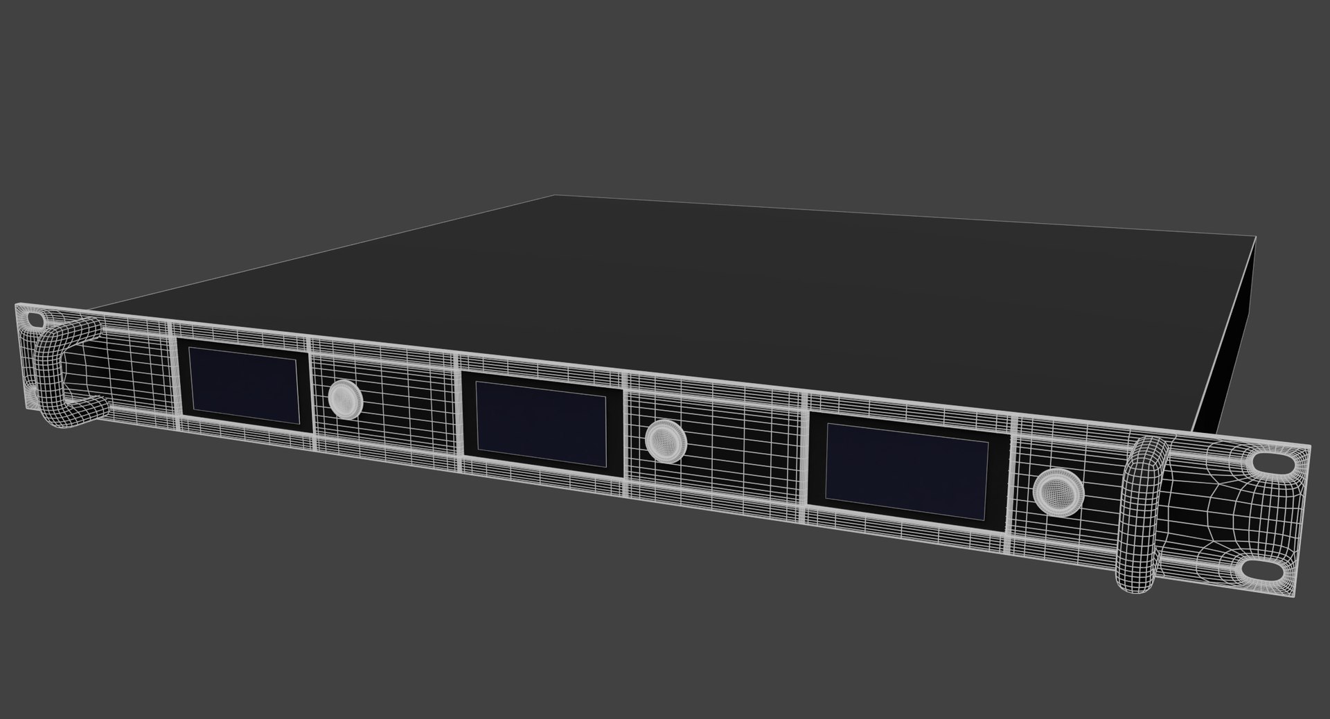 3D model basic 19-inch 1u rack - TurboSquid 1341035