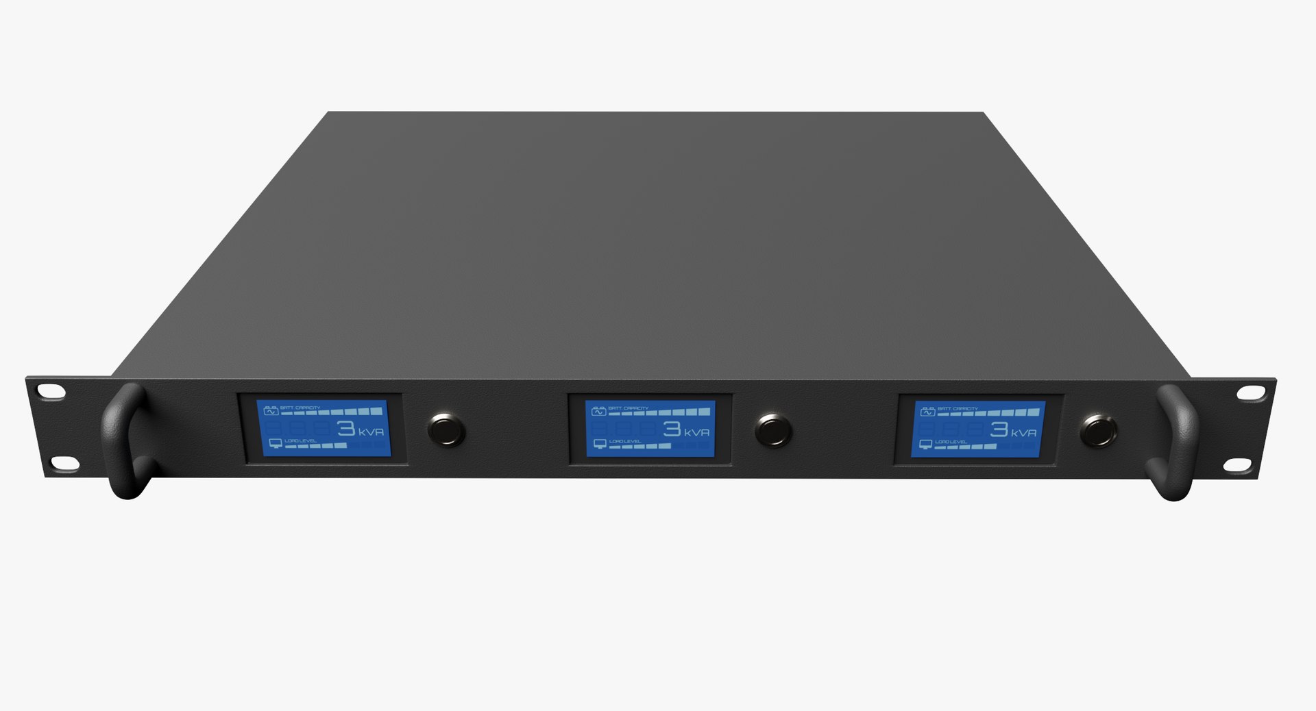 3D model basic 19-inch 1u rack - TurboSquid 1341035