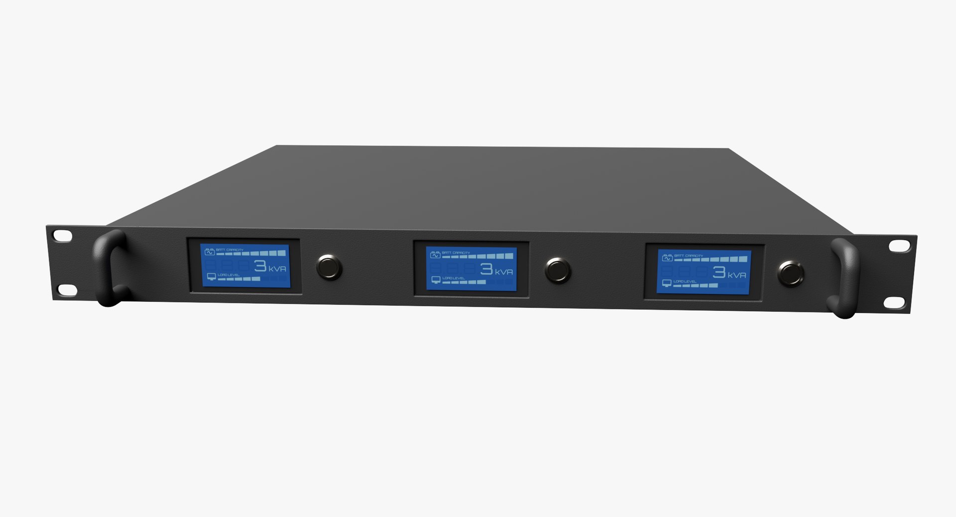 3D model basic 19-inch 1u rack - TurboSquid 1341035