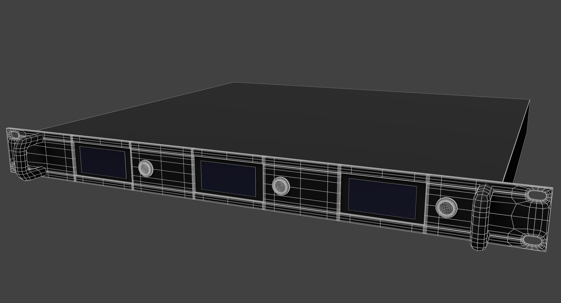 3D model basic 19-inch 1u rack - TurboSquid 1341035