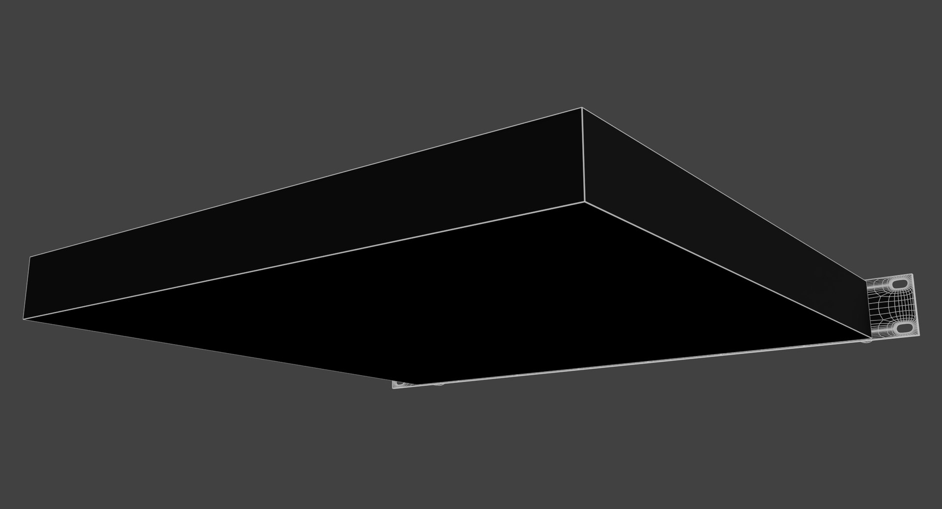 3D model basic 19-inch 1u rack - TurboSquid 1341035