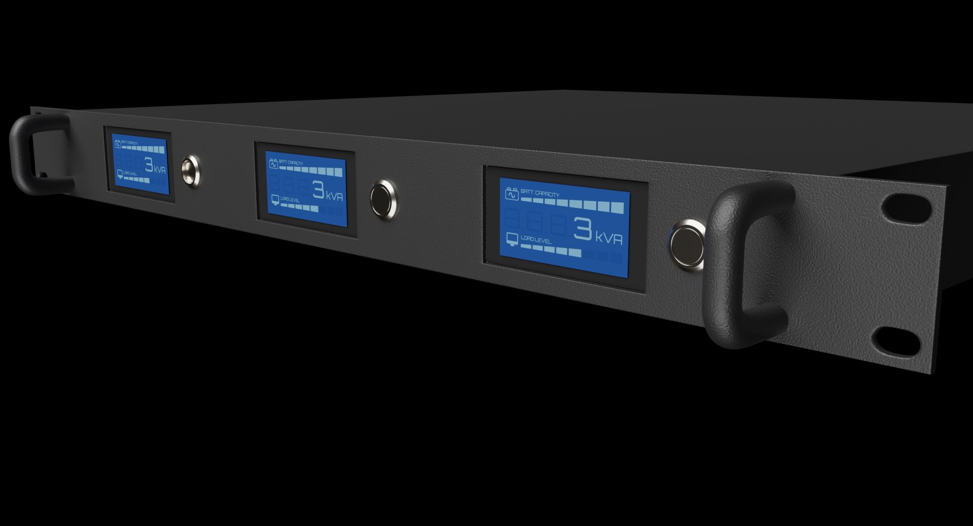 3D model basic 19-inch 1u rack - TurboSquid 1341035