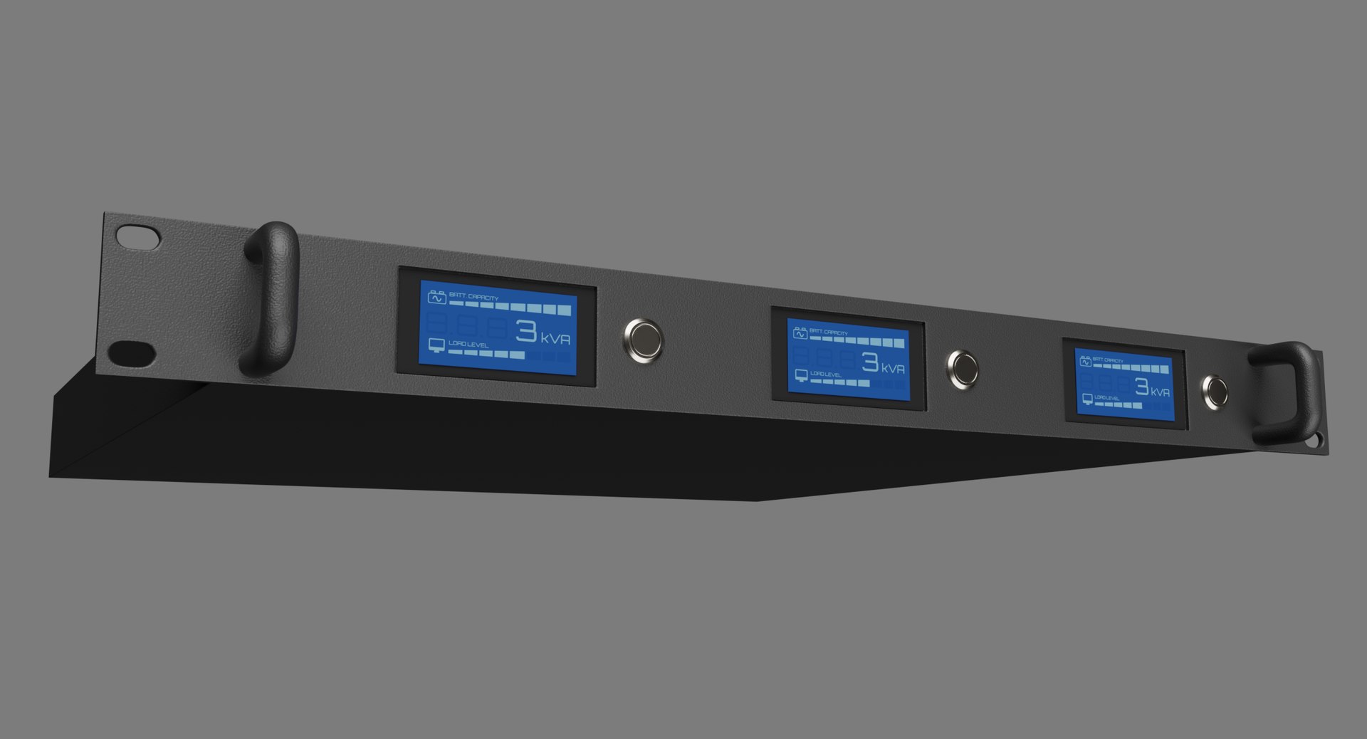 3D model basic 19-inch 1u rack - TurboSquid 1341035