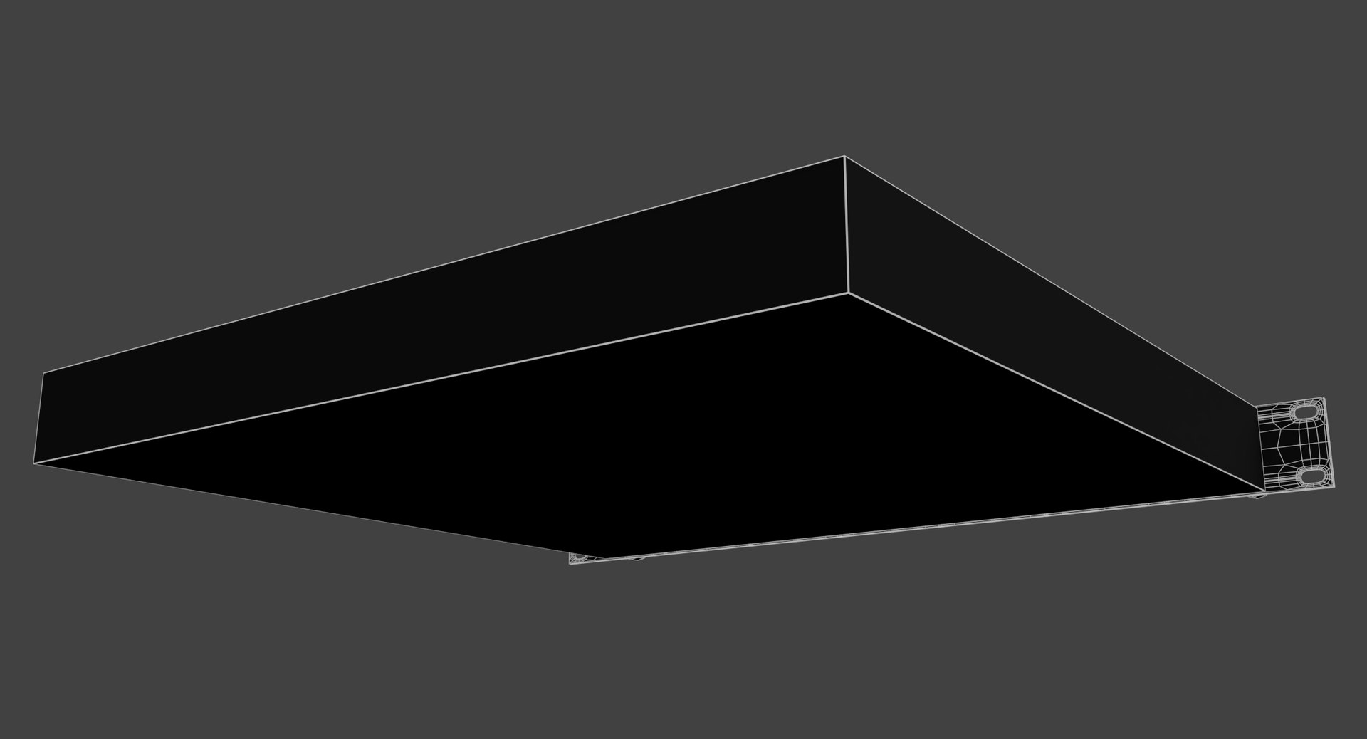 3D model basic 19-inch 1u rack - TurboSquid 1341035