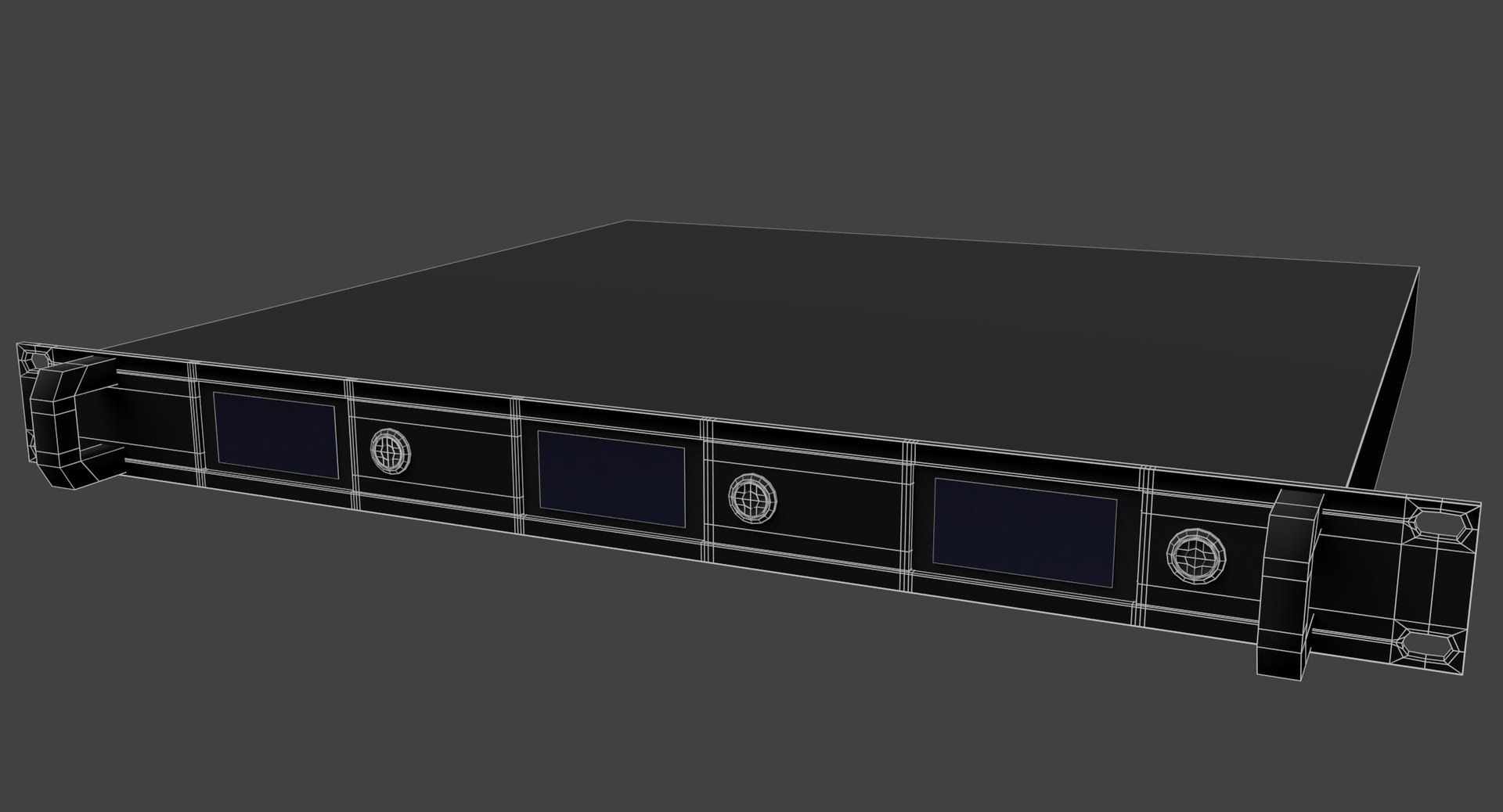 3D model basic 19-inch 1u rack - TurboSquid 1341035
