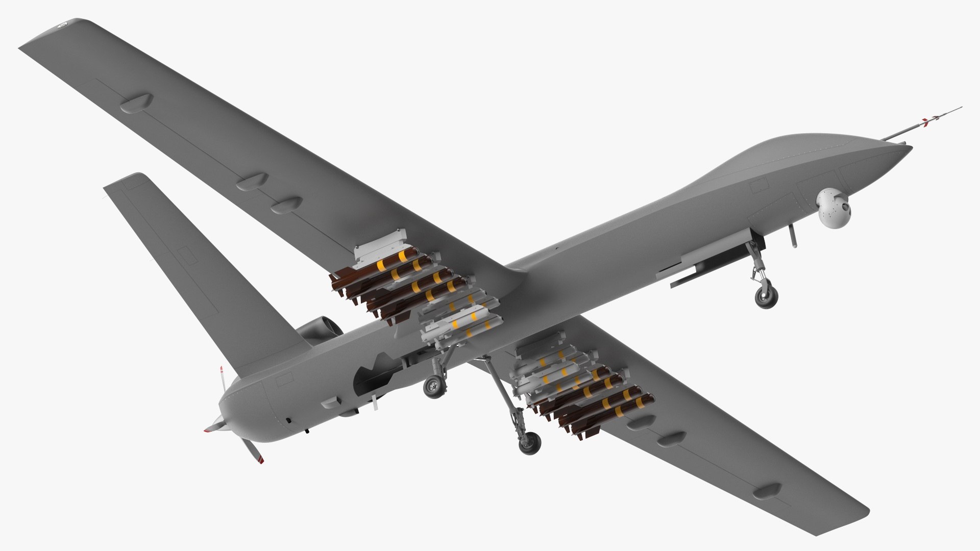 Hunter Killer Surveillance UAV Armed 3D model - TurboSquid 1929656