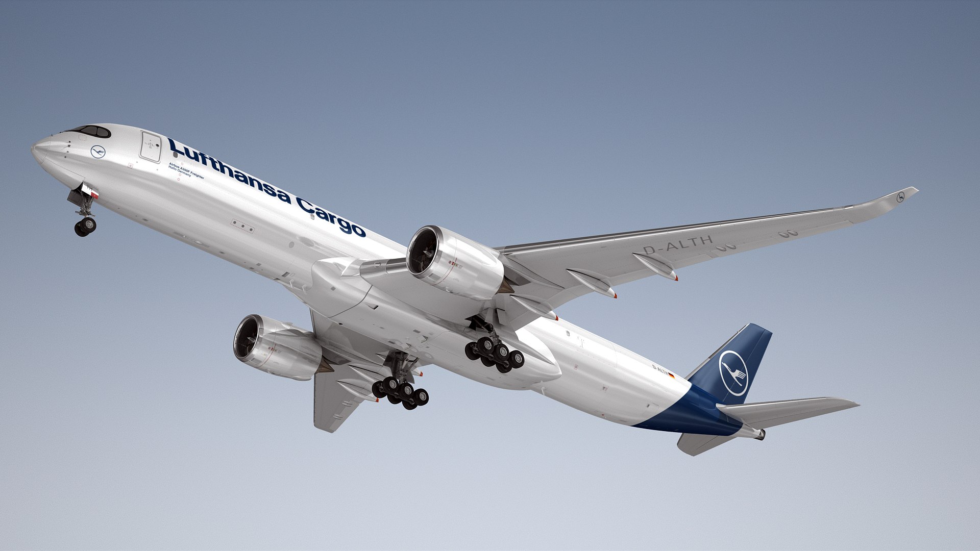 Airbus A350F Lufthansa Cargo 3D Model - TurboSquid 2393105