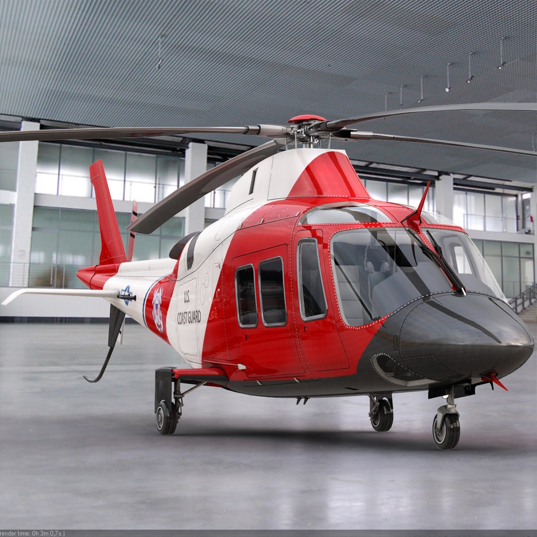 3d model agusta helicopter interior
