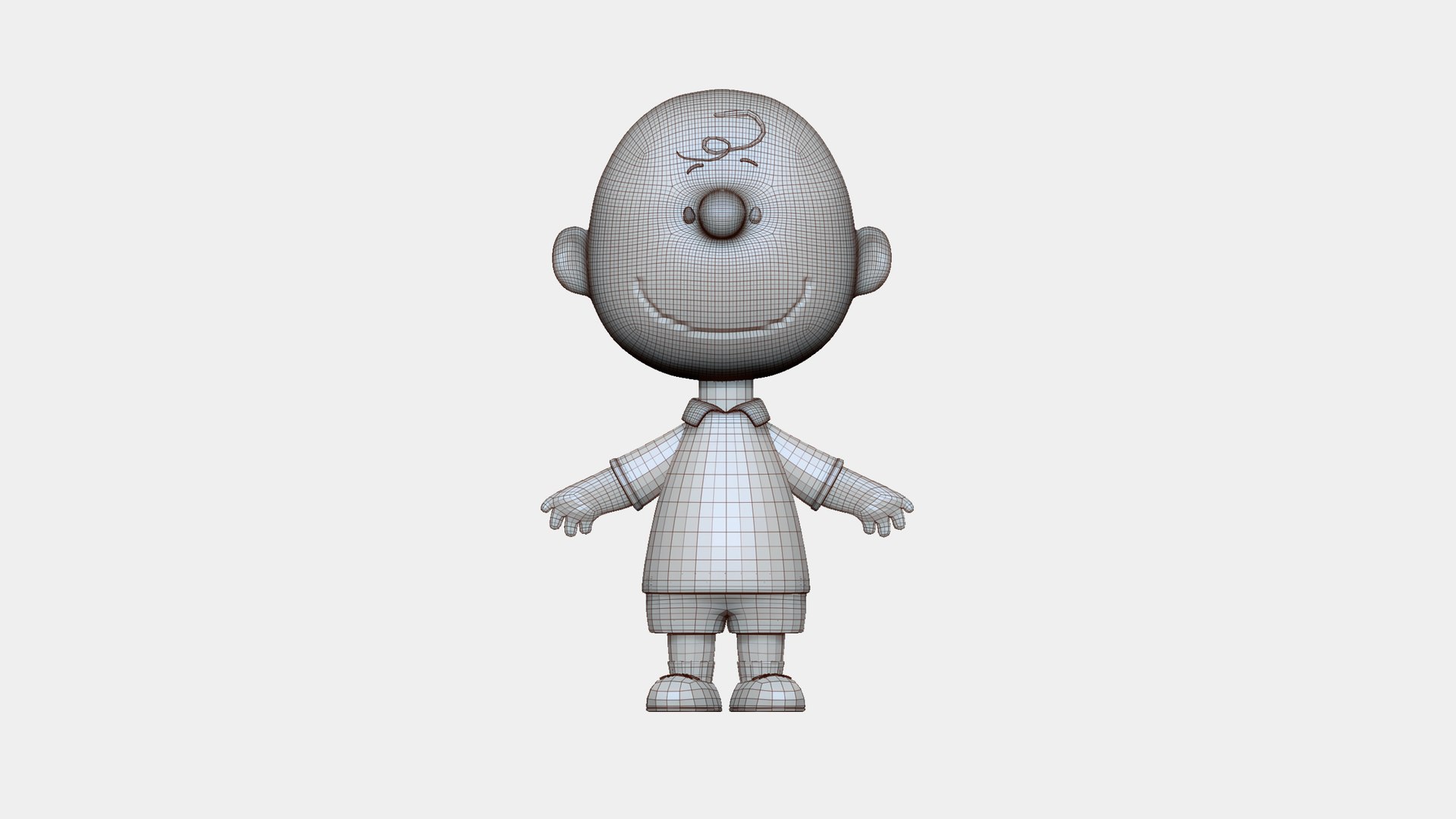 3D Charlie Brown Character Model - TurboSquid 1690609