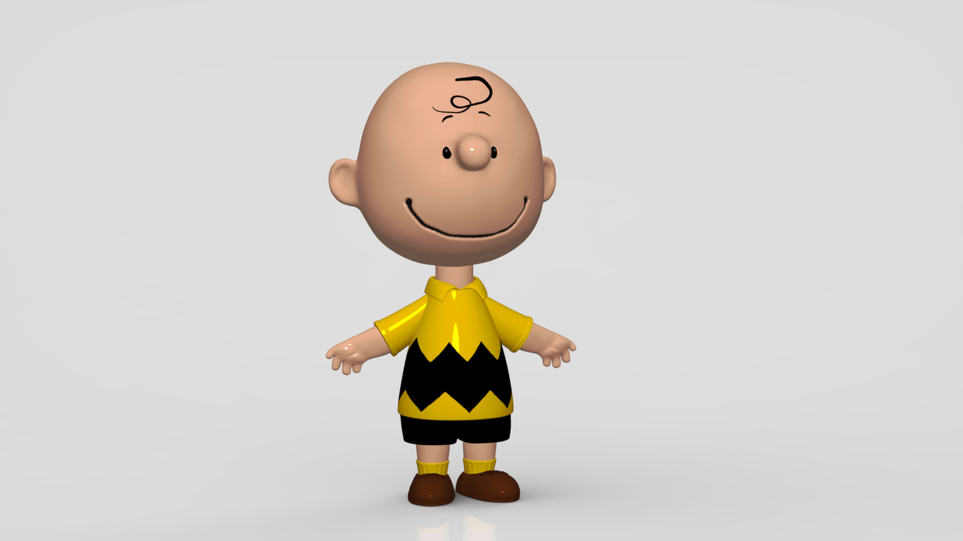 3D charlie brown character model - TurboSquid 1690609
