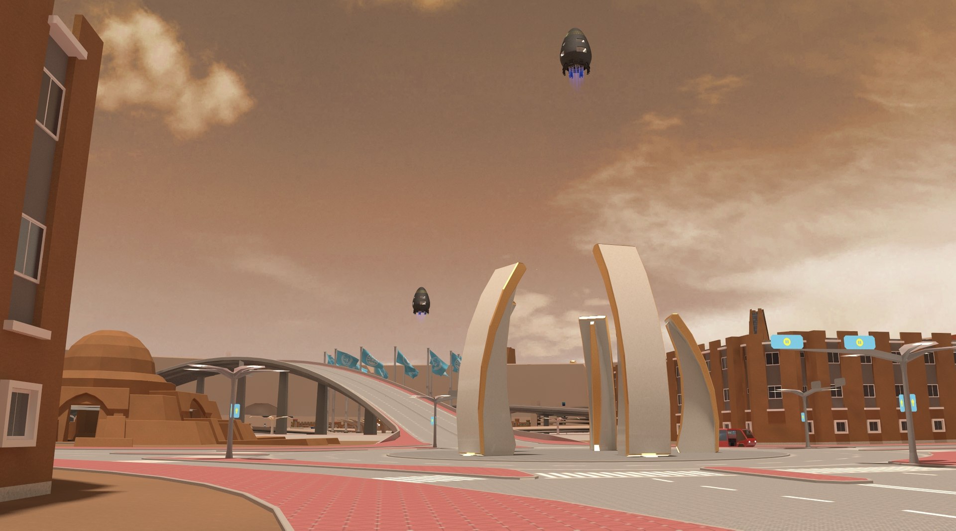 Mars City 3D Model - TurboSquid 1816023