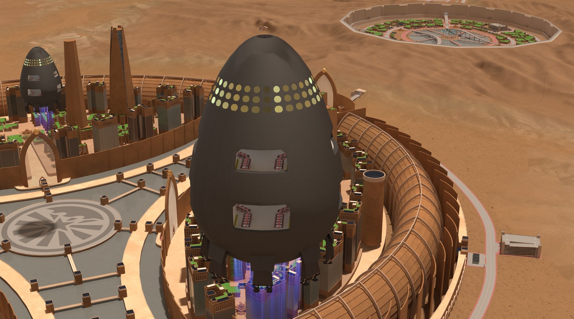 Mars City 3D Model - TurboSquid 1816023