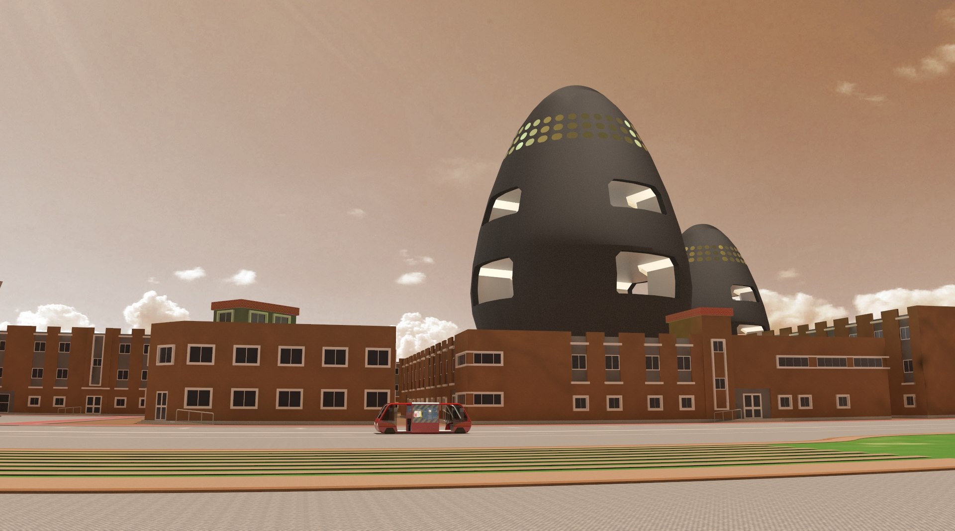 Mars City 3D Model - TurboSquid 1816023